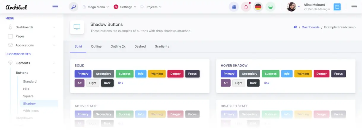 ArchitectUI Dashboard React PRO - DashboardPack